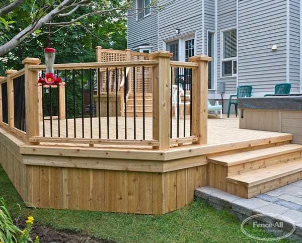 Cedar Sun Deck | Wood | Products | Fence All | Ottawa, ON