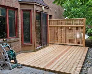 Cedar Sun Deck | Wood | Products | Fence All | Ottawa, ON