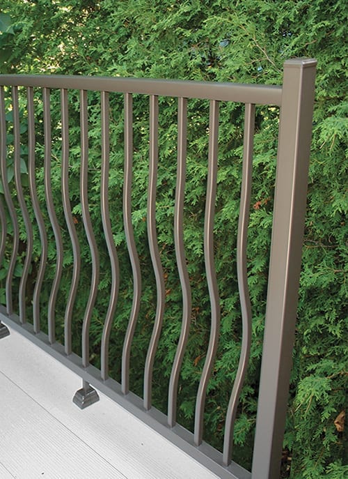 Curved Custom Welded Iron Railing | Products | Fence All | Ottawa, ON